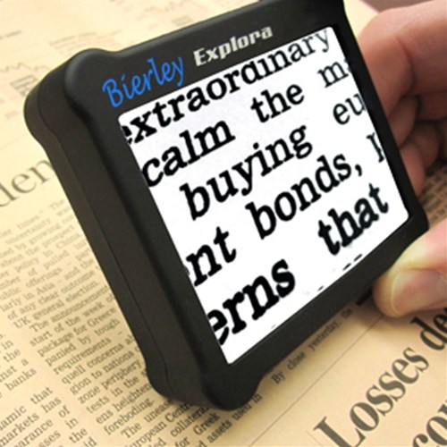 Explora Portable Electronic Magnifier at HealthyKin.com