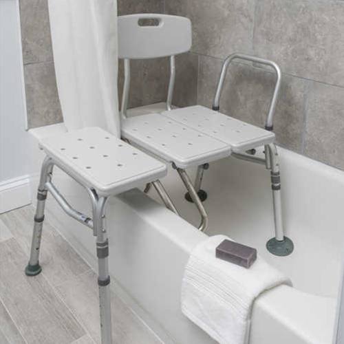 Splash Defense Transfer Bench with Curtain Guard Protection at ...